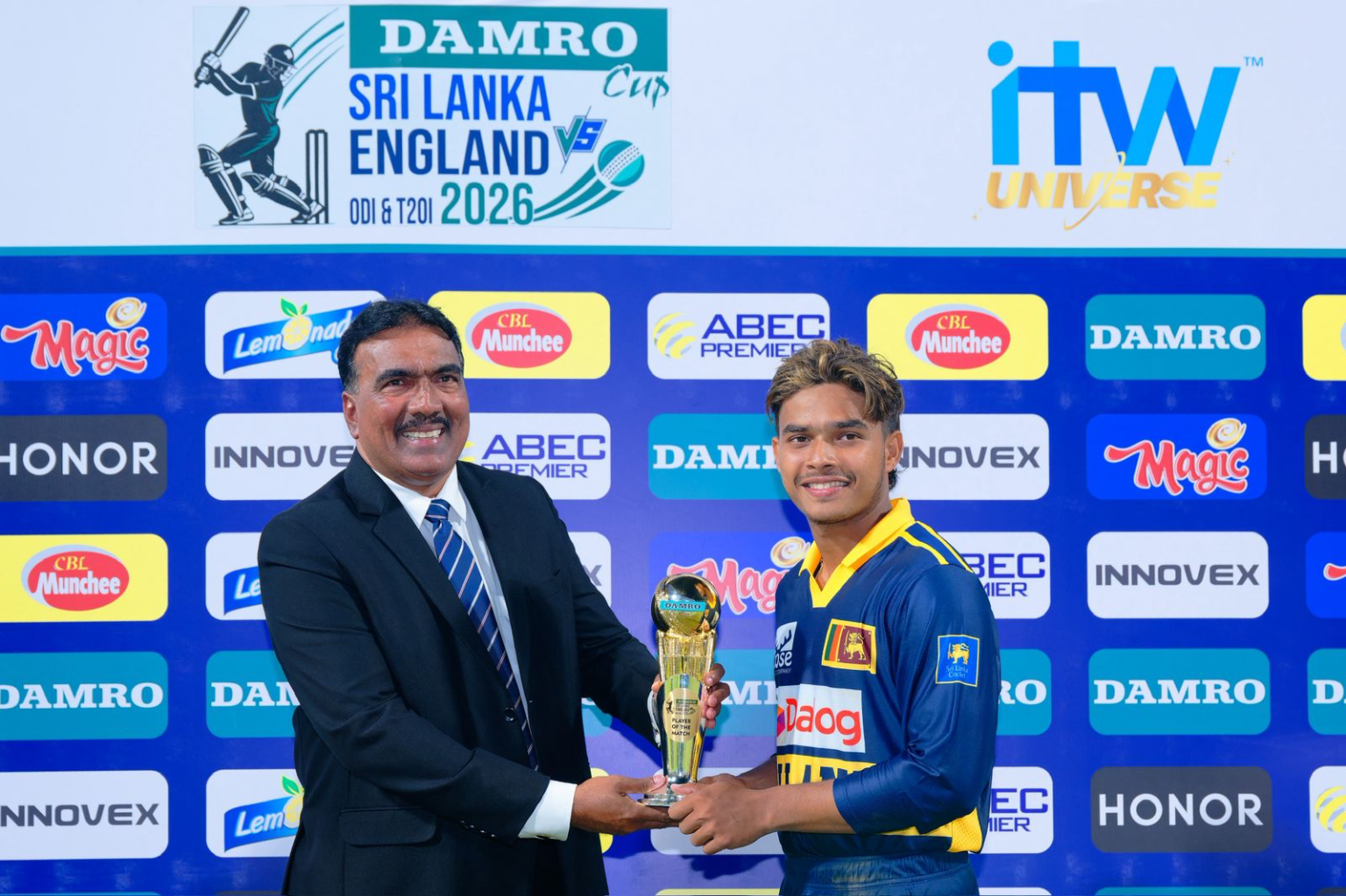 Wellalage Dedicates Player of the Match Award to Late Father After Sri ...